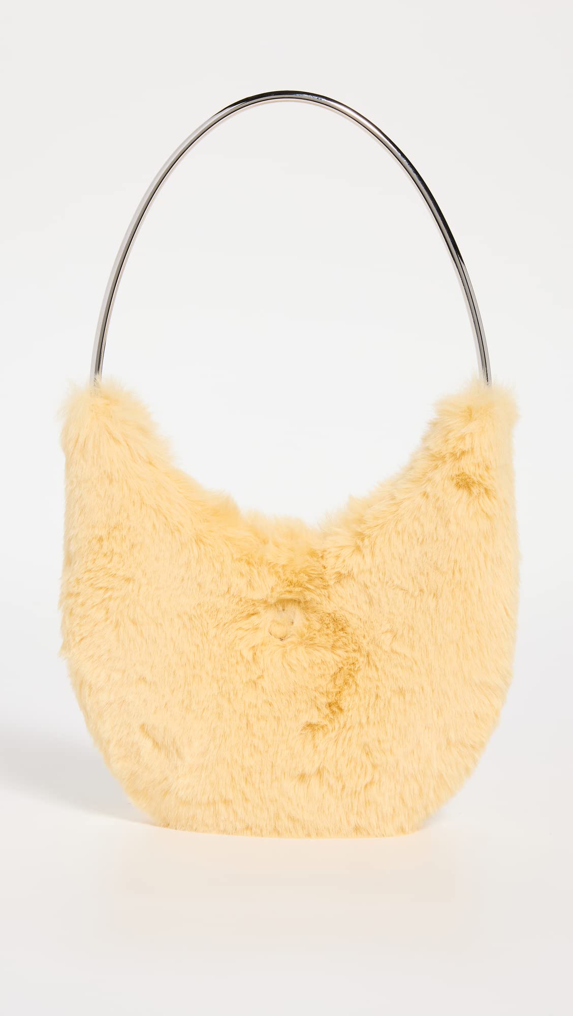 Coperni Women's Faux Fur Ring Swipe Bag, Yellow, One Size