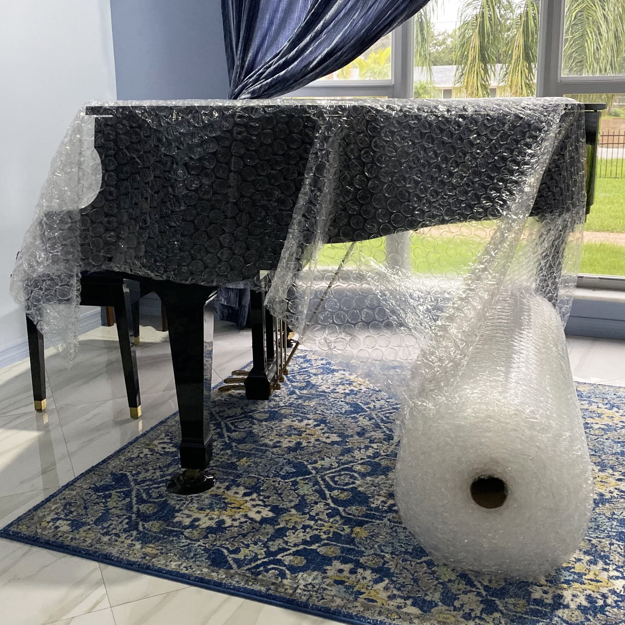 Bubble Roll Wrap 48" Wide x 65' Large Bubbles 1/2" Perforated 12"