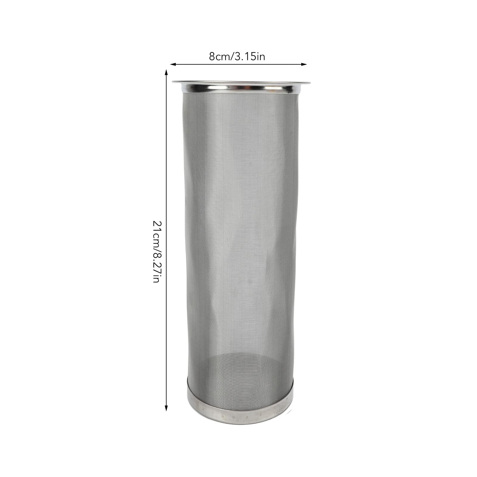 Coffee Filter, Stainless Steel Filter Infuser for Wide Mouth Mason Canning Jar and Iced Tea Maker Ultra Fine Mesh Tea and Fruit infuser, Iced Coffee Maker, Iced Tea Maker(8x21cm/3.1x8.2in)