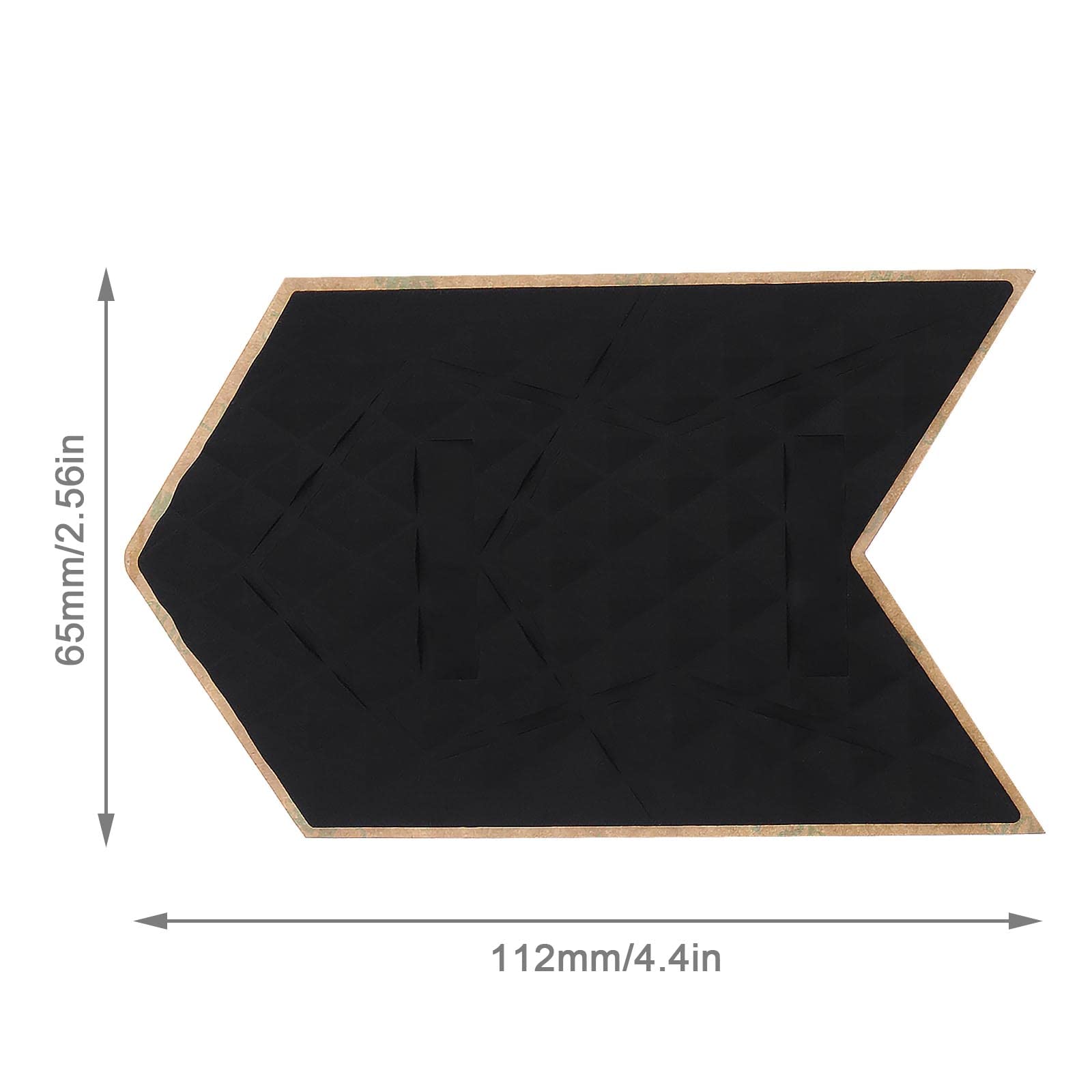 ECSiNG 5PCS Bike Frame Guard Protecter Bicycle Chainstay Protection Sticker Silicone Anti Scratch Frame Pad Waterproof Mountain Bike Frame Decor Black 112x65mm