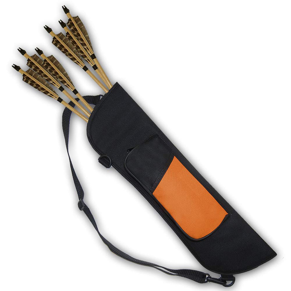 Carol Archery Side/Back Arrow Quiver with Zipper Pocket 151119 Orange
