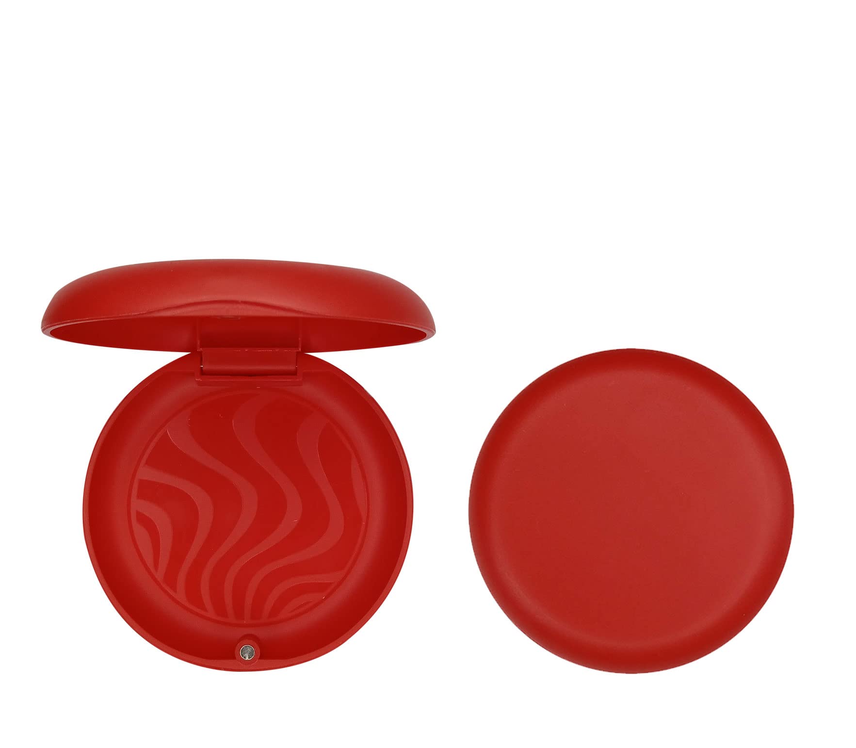 Dentosmile Slim Aligner Case/Aligner and Retainer Case/Dental Orthodontic Retainer Box - Red Colour with Cotton Bag carry Case (Pack of 2)