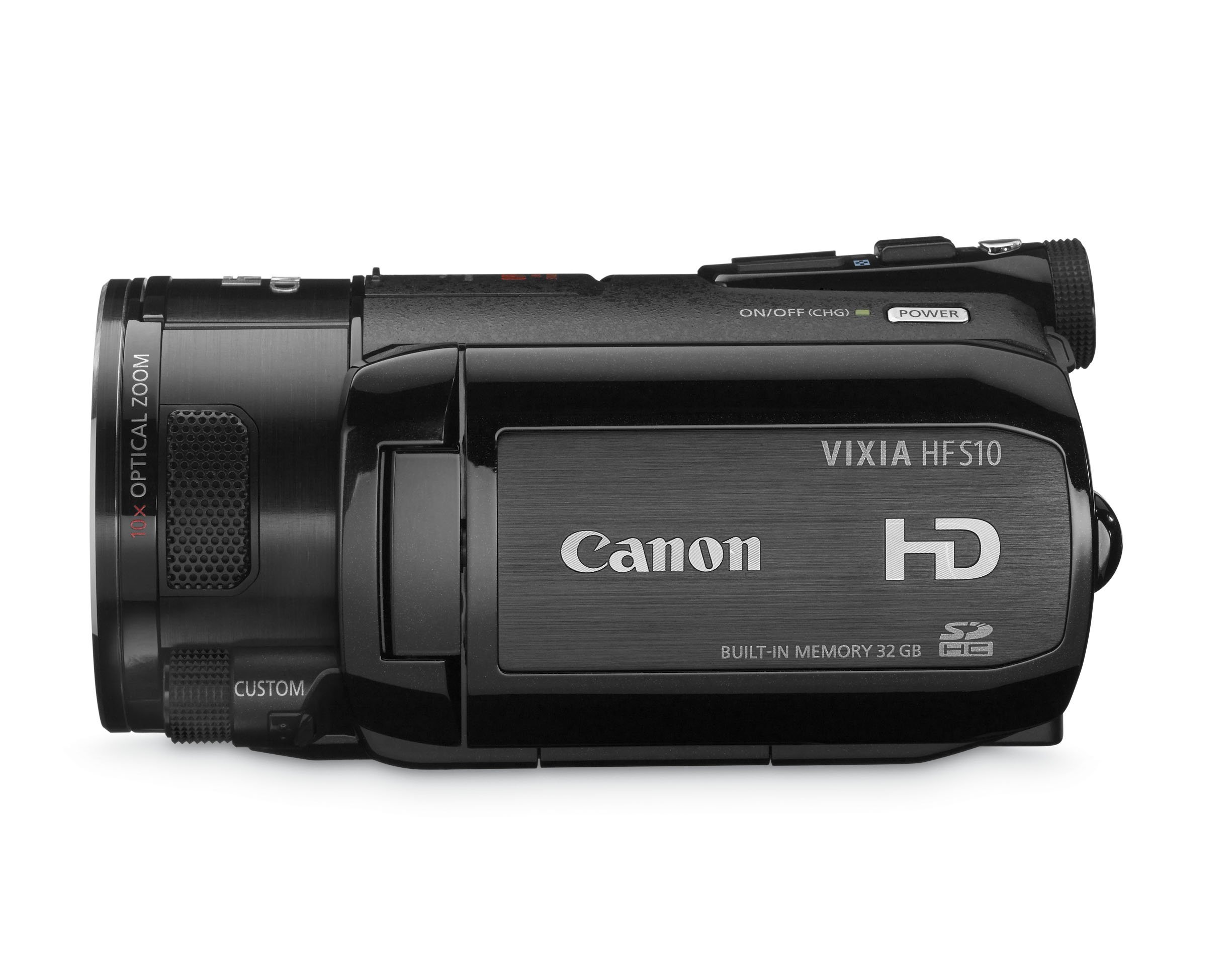 Canon VIXIA HFS10 HD Dual Flash Memory w/32GB Internal Memory & 10x Optical Zoom - 2009 MODEL (Renewed)