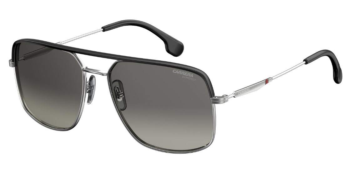 Carrera CA152/S 085K/WJ 60M Ruthenium Black/Grey Polarized Square Sunglasses For Men For Women+ BUNDLE with Designer iWear Eyewear Kit