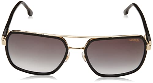 Carrera Men's 256/S Rectangular Sunglasses, Gold/Green Gold Mirrored, 58mm, 18mm