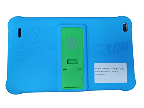 qunyiCO 7 inch Kids Tablet 32GB Android 11 WiFi Camera Bluetooth 2GB RAM HD Touch Screen 1024x600 Kid-Proof Case Parental Control Learning App on Google Certified Playstore Blue