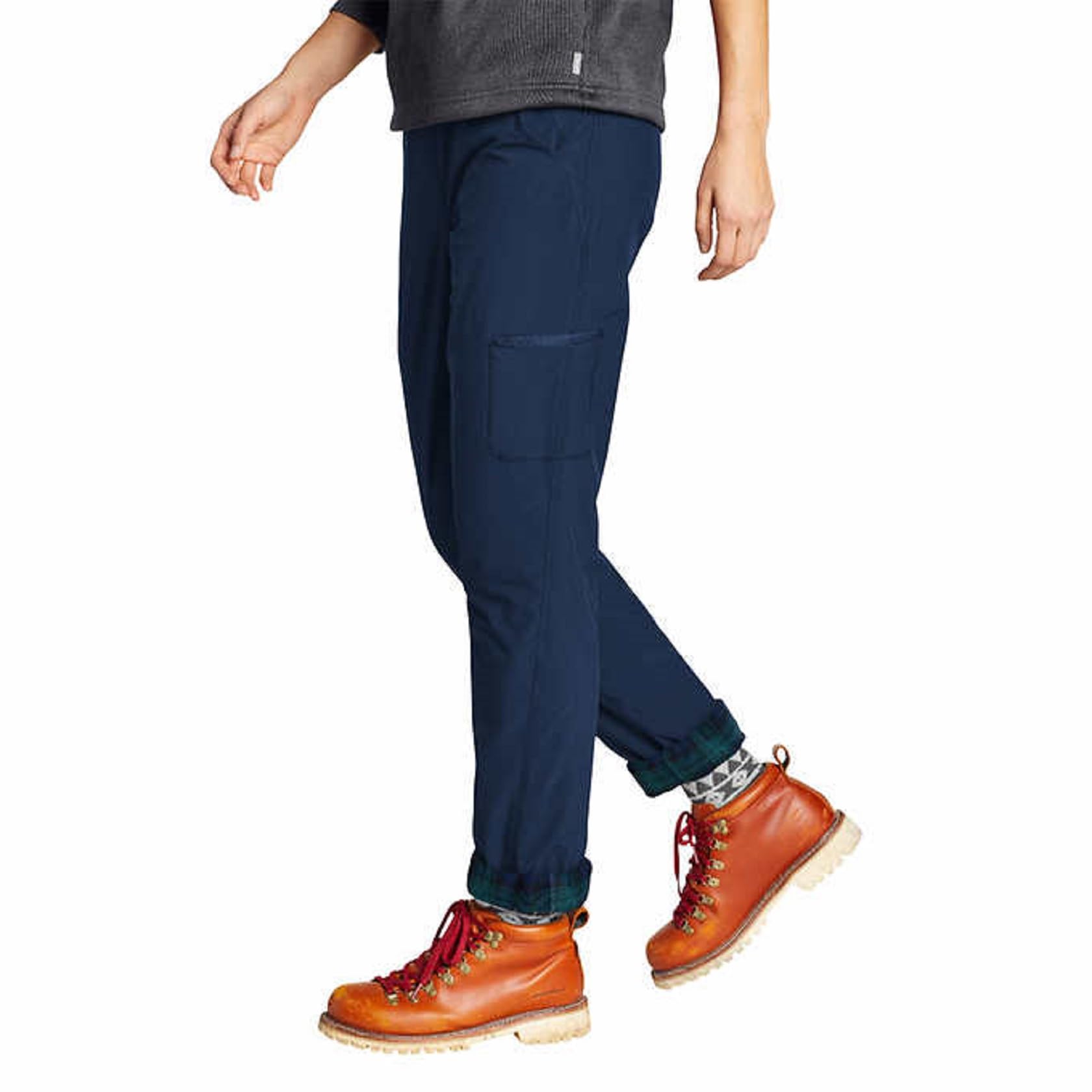 Eddie Bauer Women's Stretch Fleece Lined Polar Pant (10, Regular, Blue)
