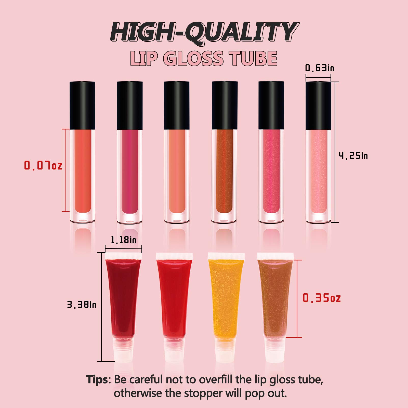 Cilrofelr DIY Lip Gloss Making Kit, 45 Pcs, Fun Makeup Kits for Girls to Create 10 Moisturizing and Shiny Lip Gloss