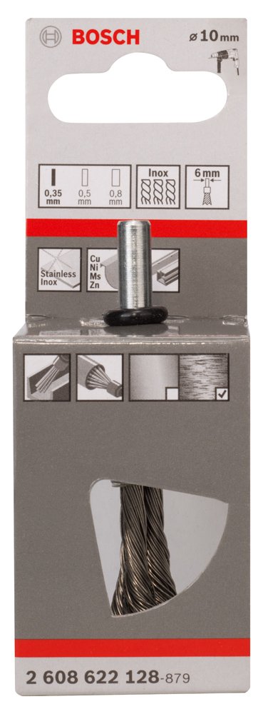 Bosch 2608622128 Pencil Brush, Silver, 10 mm