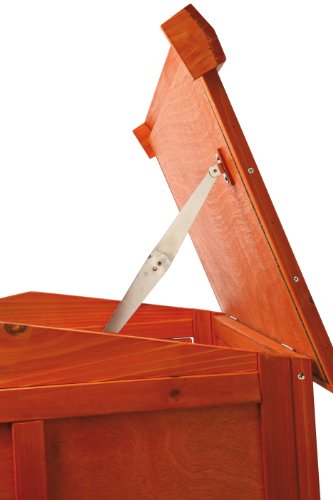 TRIXIE Natura Single Rabbit Hutch with Run, 2-Story with Ramp, Pull-Out Tray, Hinged Peaked Roof, for Rabbits or Guinea Pigs Small