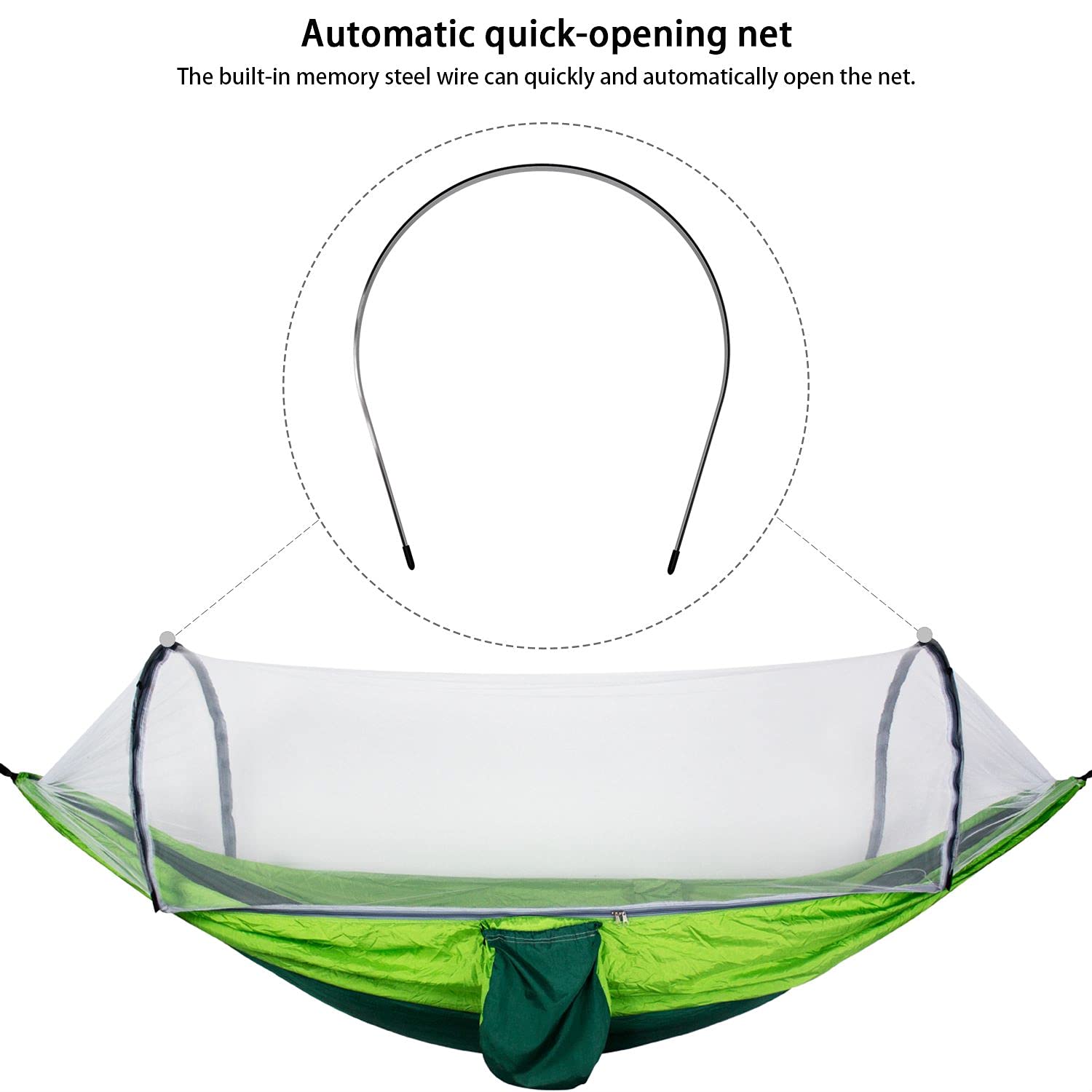 Camping Hammock, Portable Outdoor Hammocks for Camping, Hiking, Travel, Beach, Backyard