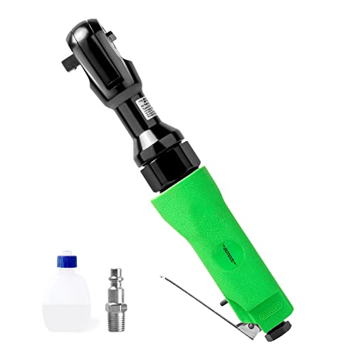 Dotool 3/8" Air Ratchet Wrench 50 ft-lbs Max Torque Output Professional Pneumatic Aluminum 160 RPM Comfort Grip, Lightweight, Compact, Forward/Reverse Control