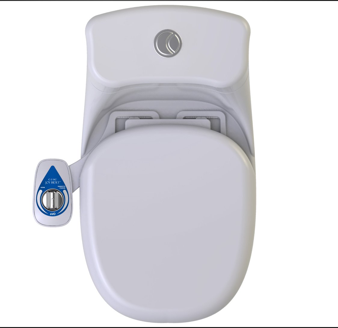 Joy Bidet C2-SC. Self-Cleaning. Fresh Water Spray. Non-Electric Mechanical Bidet Toilet Seat Attachment