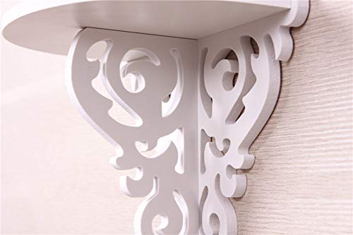 White Creative Wall Decoration Shelf Carved Decorative Frame Clapboard Shelf Bracket