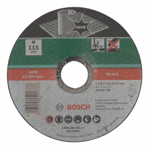 Bosch 2609256321 DIY Cutting Disc Stainless Steel 115 mm ø x 1.6 mm Straight