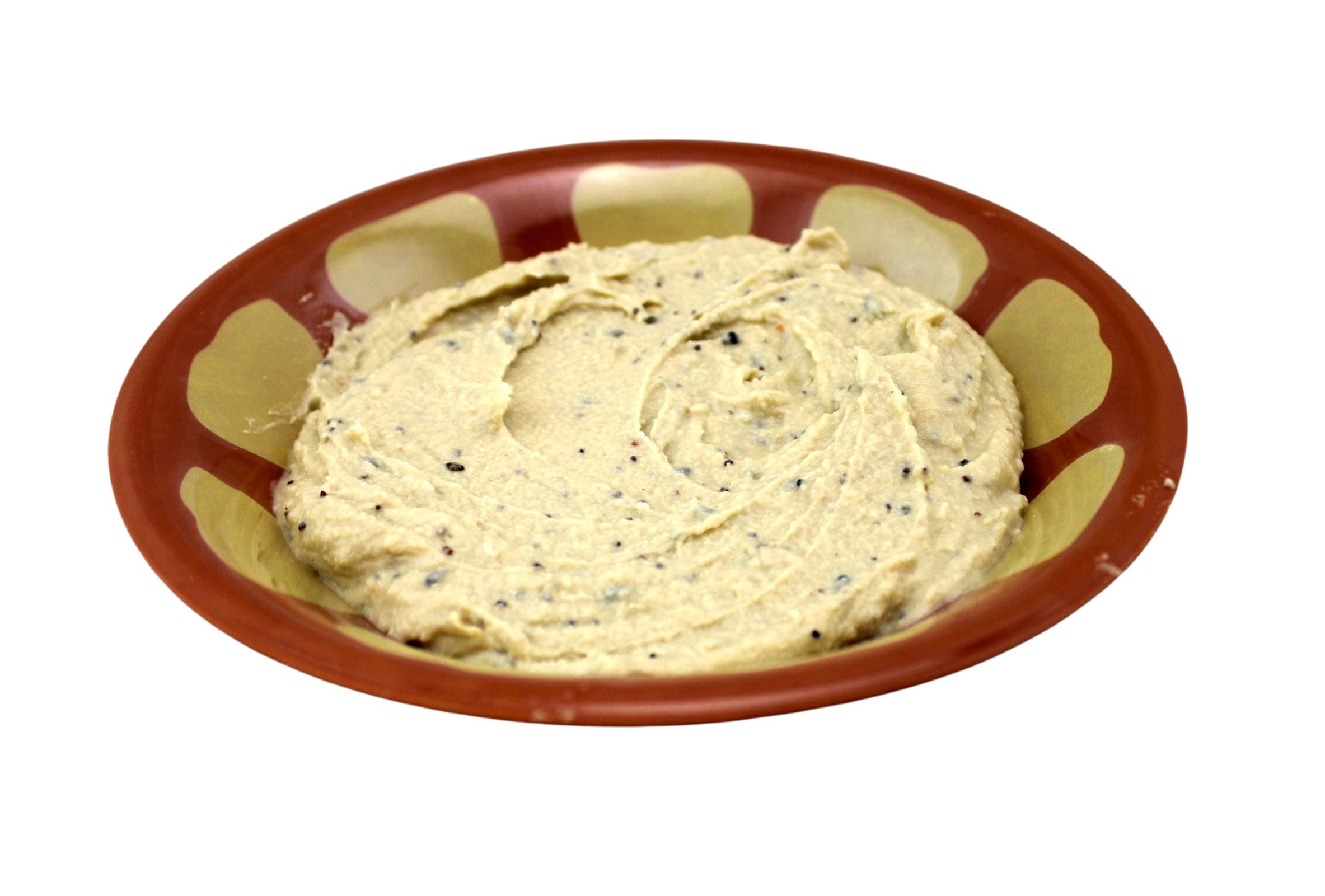 Dependable Industries inc. Essentials 2 Piece Set Melamine Hummus & Guacamole Serving Dip Bowl Condiment Humus Dish