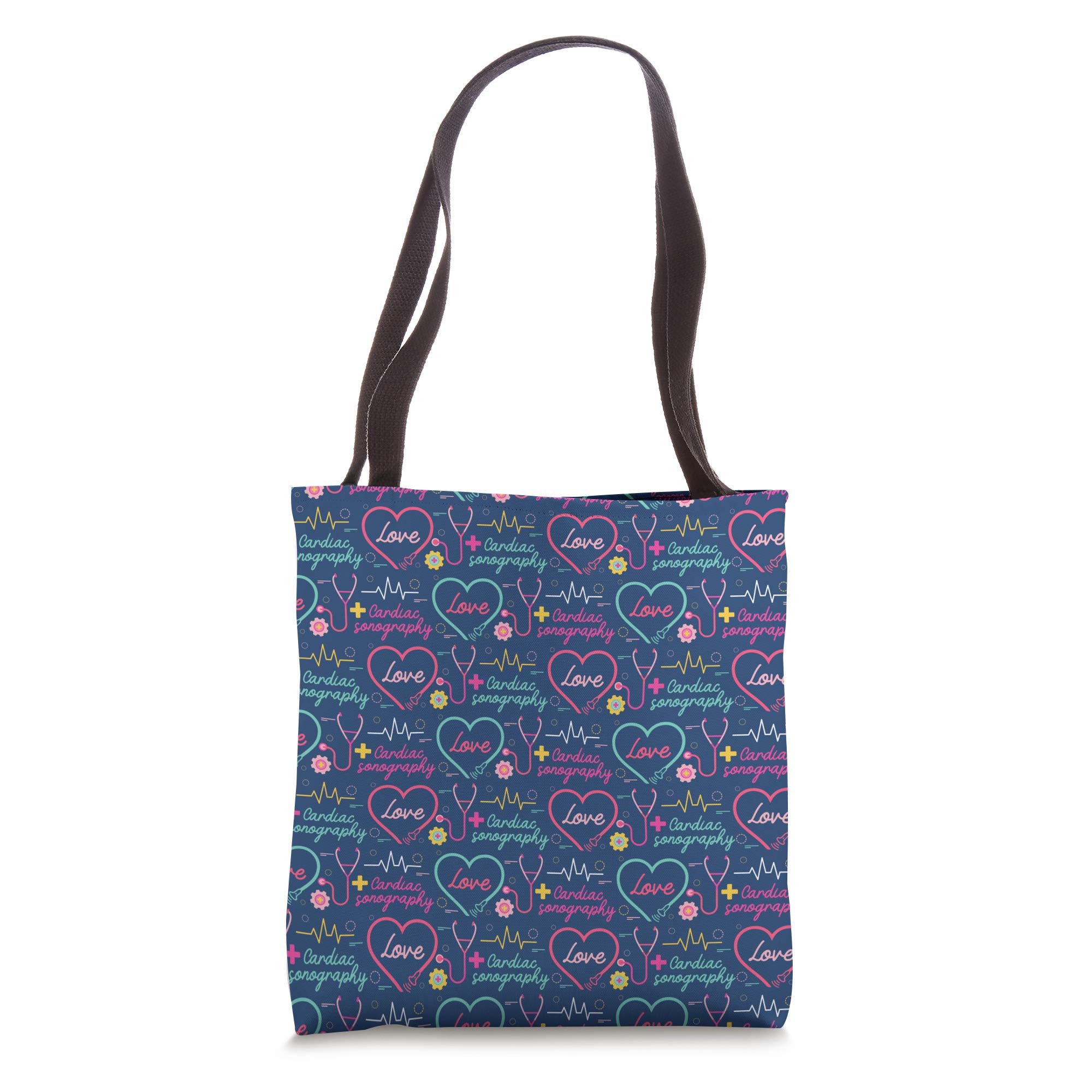 Cardiac Sonography Love Echocardiographers Sonographer Gifts Tote Bag