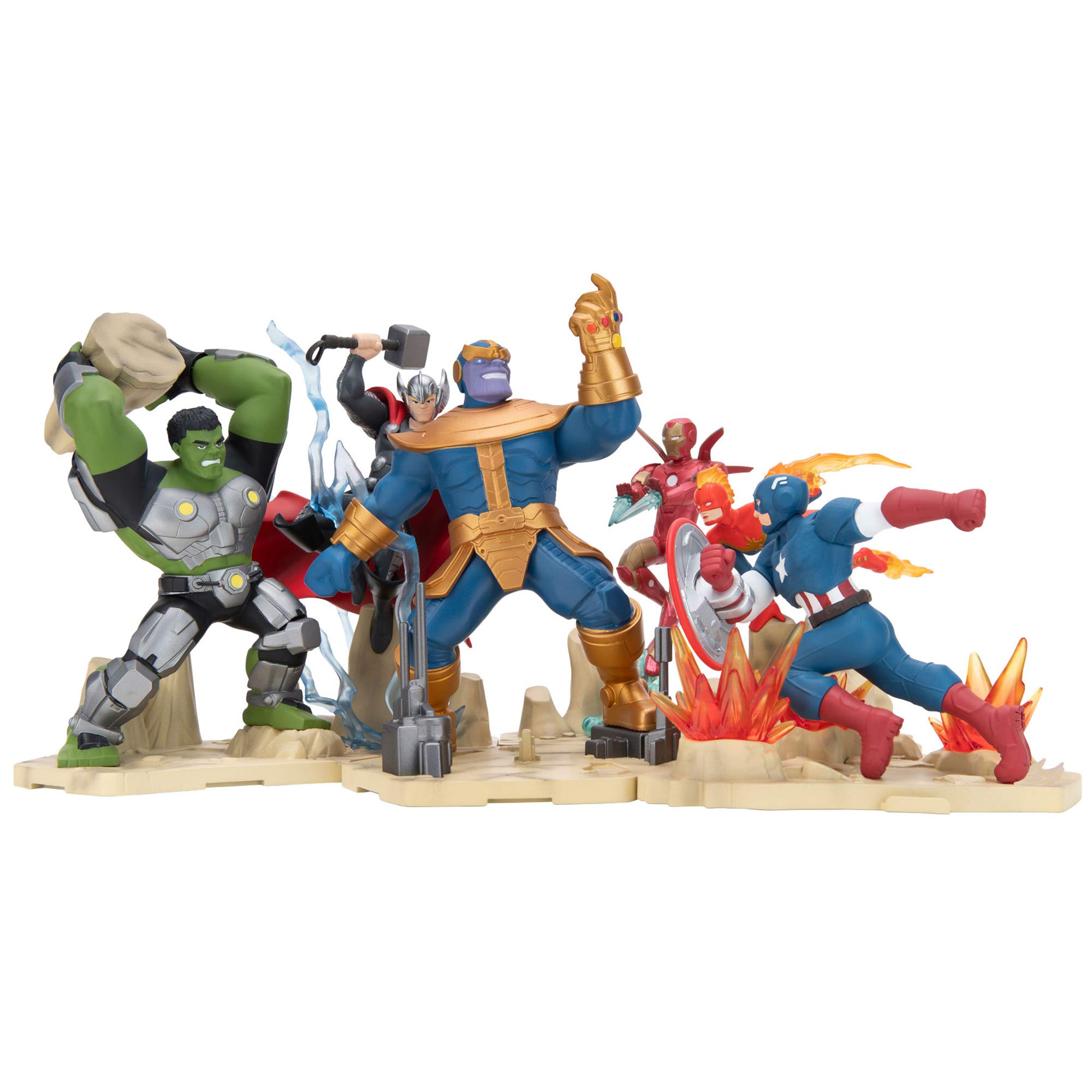Zoteki Avengers Series 1-4” Captain America Collectible - Inspired by ‘Infinity’ - Collect Them All: Fan Favorite Characters Iron Man, Thor, Hulk, Captain Marvel, Thanos, Mystery Chase Variant