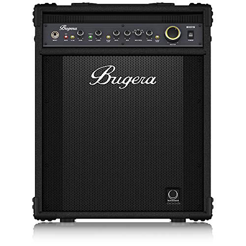BUGERA BXD15 1000 Watt Bass Amplifier with Original 15" Turbosound Speaker, MOSFET Preamp, Compressor and DYNAMIZER Technology, Black