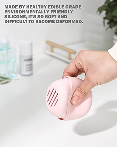 CORNERIA makeup sponge Holder - Beauty Sponge Blender Travel Case, Silcone Washable Reusable , Blender Protective carrying case (Pink)