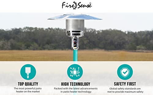 Fire Sense 62333 Chrome Finish Commercial Series Patio Heater Head Assembly Replacement Fits With Models 60485, 61185, 61444, 60368, 60788, 61629, 60688, 61130 & 60763