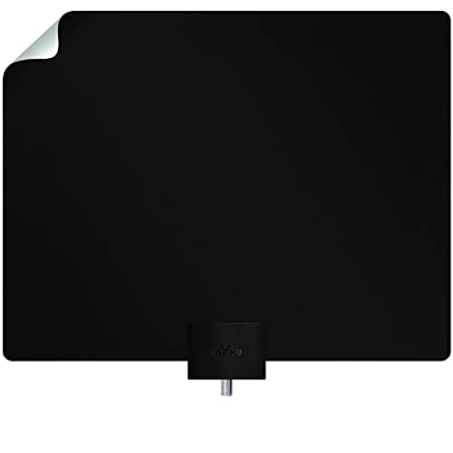 Mohu Leaf 30 Indoor TV Antenna, 40 Mile-Range, UHF/VHF Multi-directional, Original Paper-Thin, 10 ft. Detachable Coaxial Cable, Reversible, Paintable, 4K-Ready HDTV, MH-110583