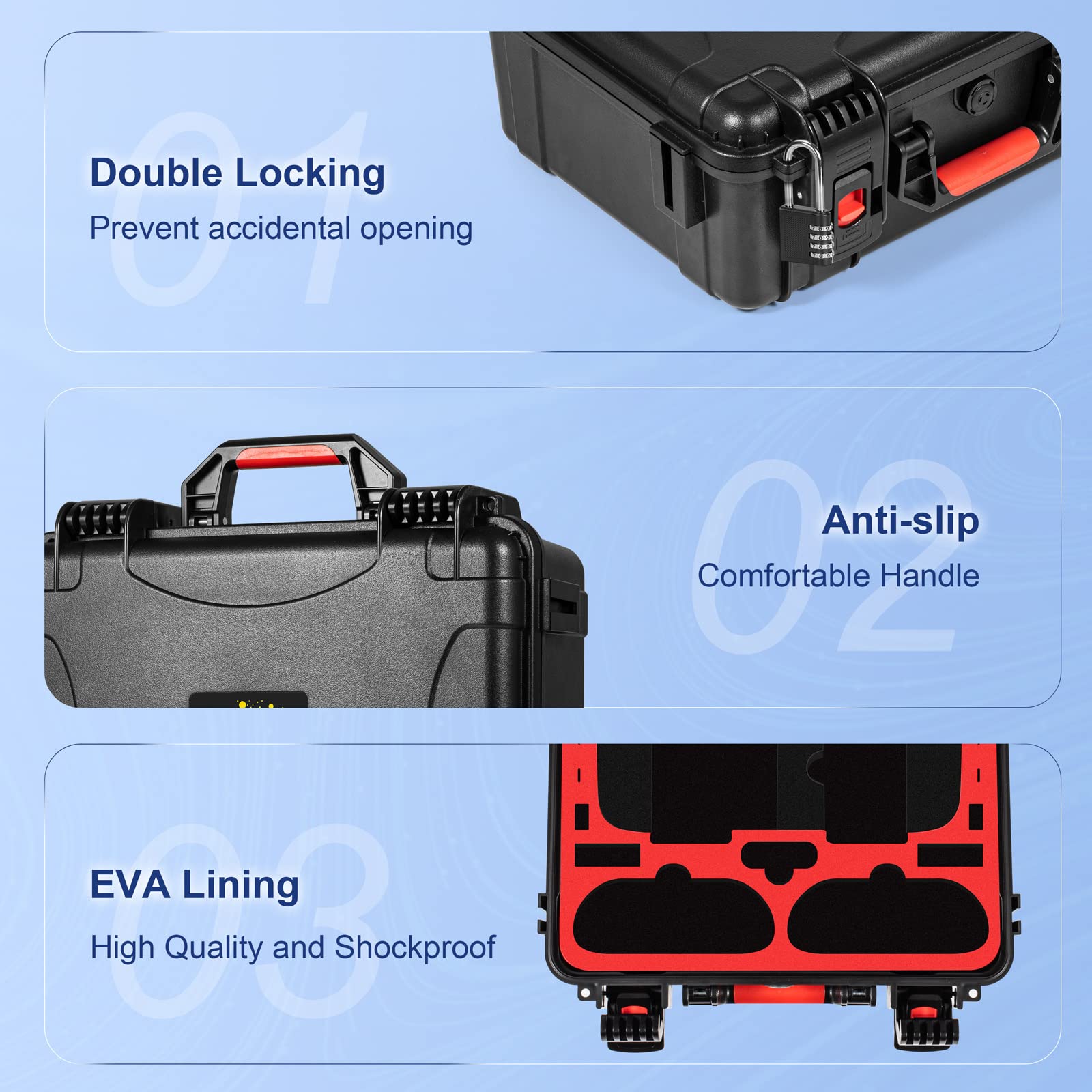 DEVASO Carrying Case for Steam Deck/OLED/ASUS ROG Ally/PlayStation Portal, Upgraded Hard Case with Soft Lining for Console, Controller and Other Accessories, Large Capacity Travel Case