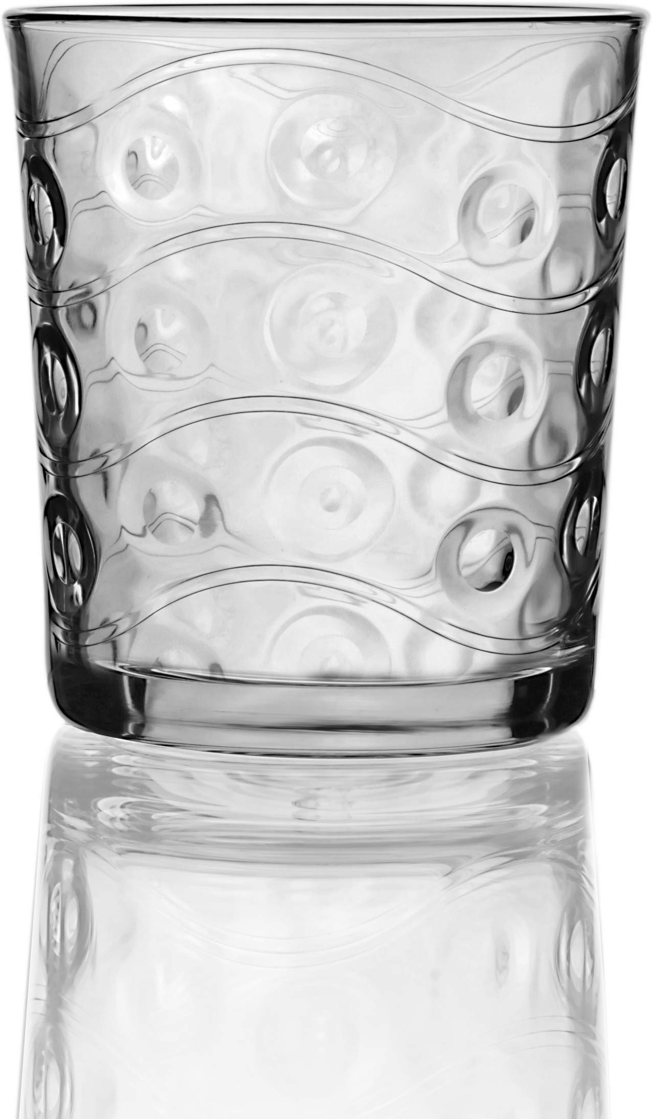 Circleware Cosmo Huge 16-Piece Glassware Set of Highball Tumbler Drinking Glasses and Whiskey Cups for Water, Beer, Juice, Ice Tea Beverages, 8-15.75 oz & 8-12.5 oz, Parade