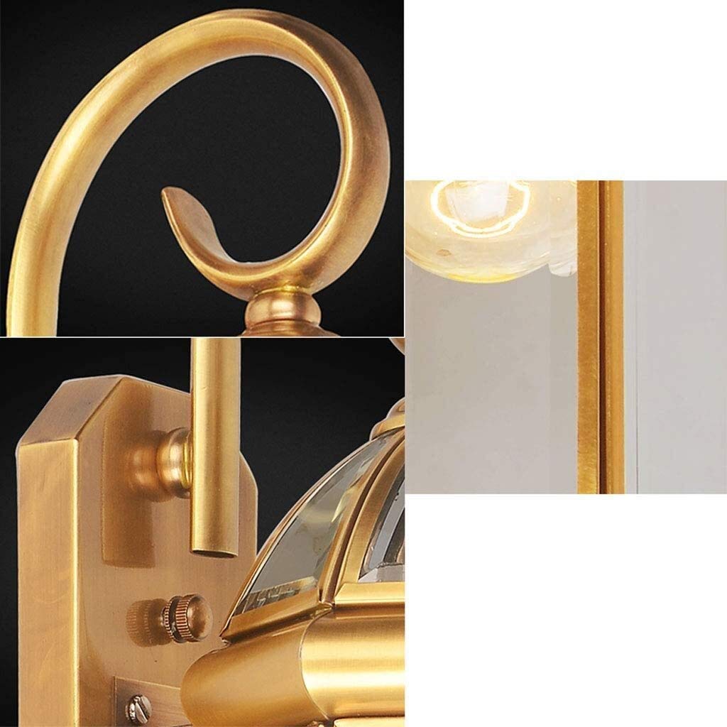 ZpLMW Wall Light Copper Outdoor Wall Lamp Waterproof Home Retro Garden Lighting Corridor Aisle Balcony Exterior Wall Stair Wall Lamp