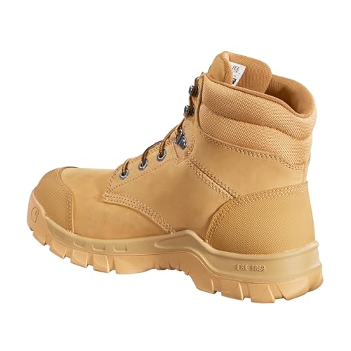 Carhartt Men's 6 inches Rugged Flex Waterproof Soft Toe Work Boot, Wheat - 9.5 M US