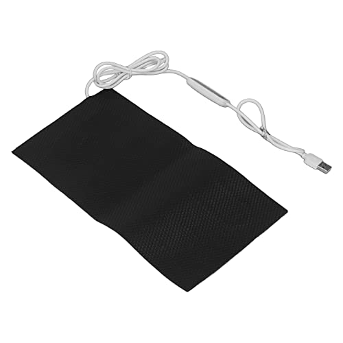 Heating Pad for Pet,Temperature Regulating Heating Pad, 4 Gear USB Power Waterproof Electric Cloth Heater DC5V for reptiles, grass turtles, lizards, hamsters(15x30cm), Heating Pad for Pet,Temp