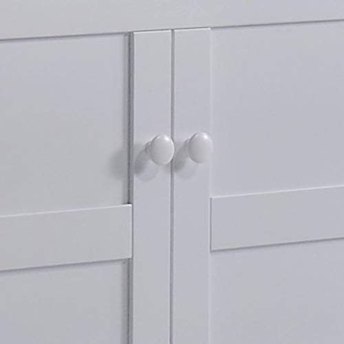 Night & Day Furniture MUR-CLV WH and MND-GMF-TRI-QEN Murphy Cabinet Bed with Mattress, Queen, White