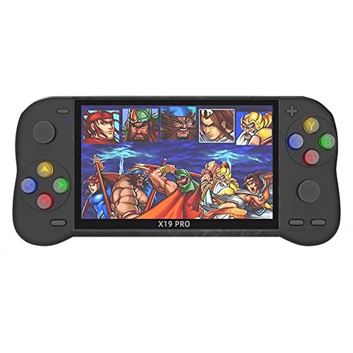 Dual Remote Stick PSP Handheld 5.1-inch Handheld X19PRO Tour GBA Arcade FC Boxing sega Game (Color : Black)
