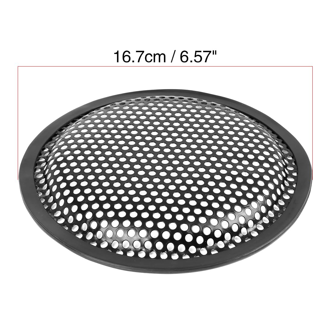 X AUTOHAUX Universal 6 Inch Car Audio Speaker Subwoofer Metal Waffle Grill Cover Protector with Rubber Edge and Clips 2pcs