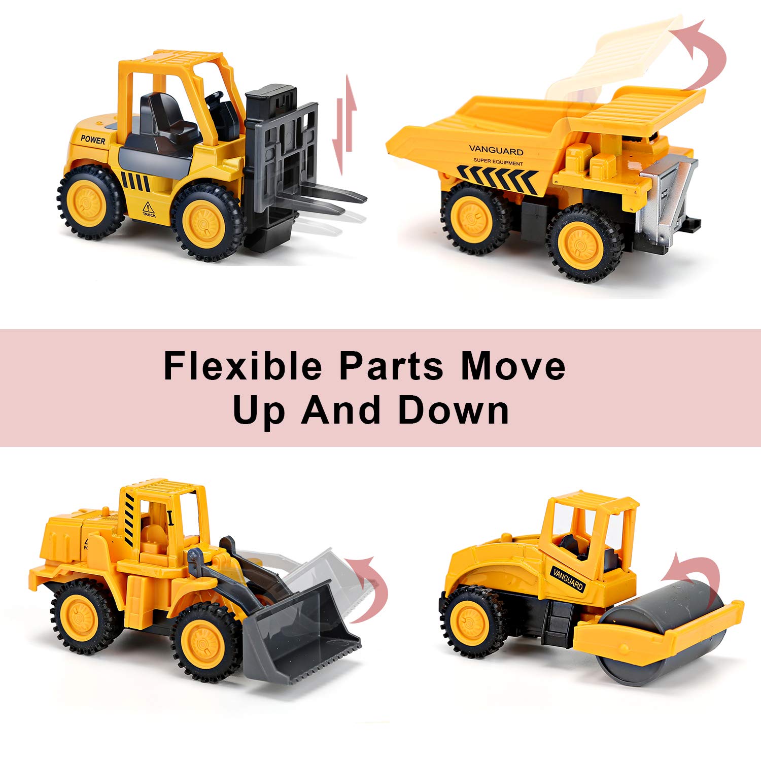 Construction Vehicles Truck Toys with Playmat