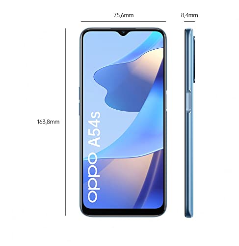 OPPO A54s Dual-SIM 128GB ROM + 4GB RAM (GSM only No CDMA) Factory Unlocked 4G/LTE Smartphone (Pearl Blue) - International Version