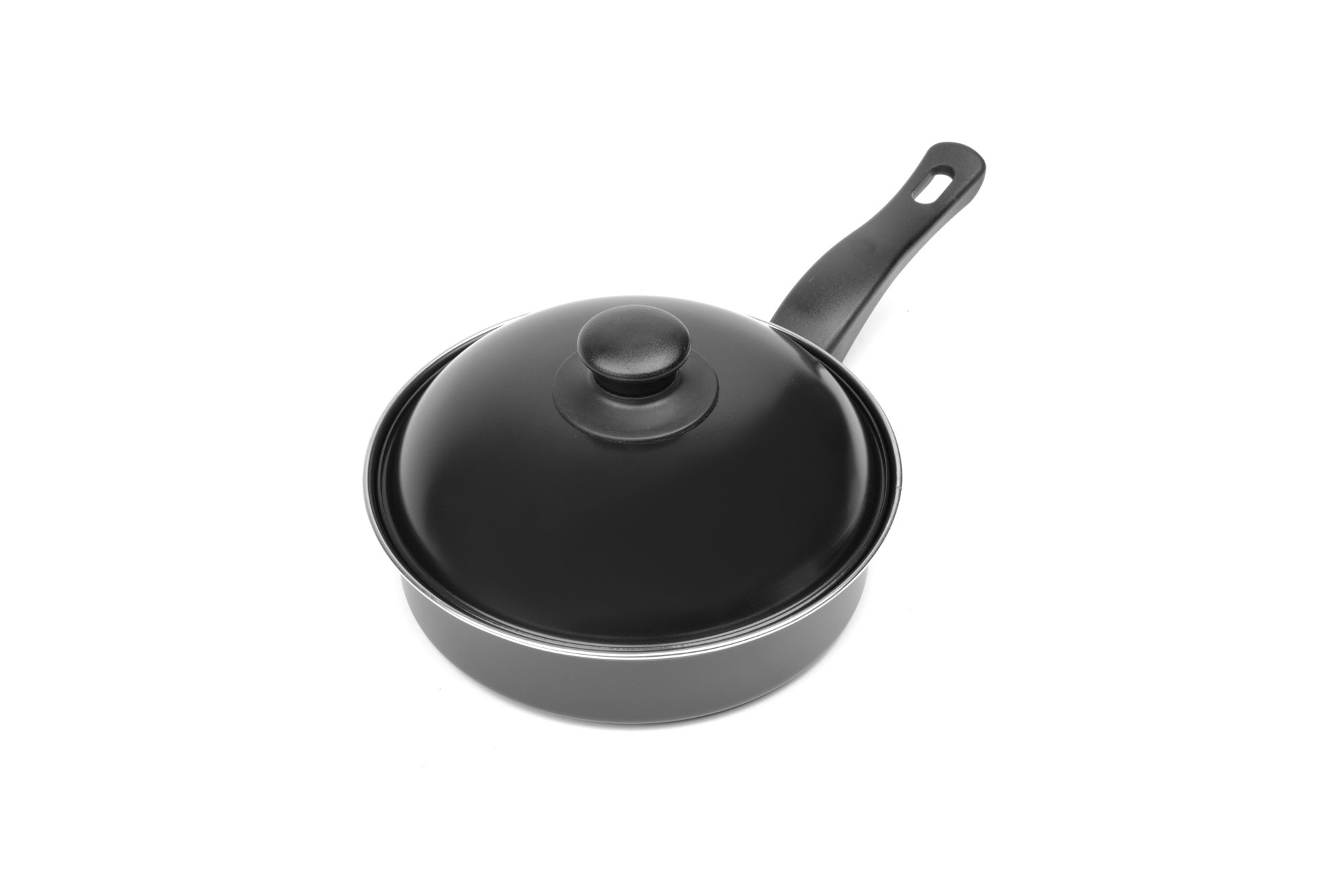 Fox Run Non-Stick Poaching, 13.5" x 8" Egg Poacher and Fry Pan, Black
