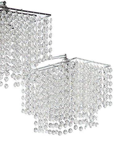 Coaster Home Furnishings Miriam Crystal Drop Shade Floor Lamp Chrome
