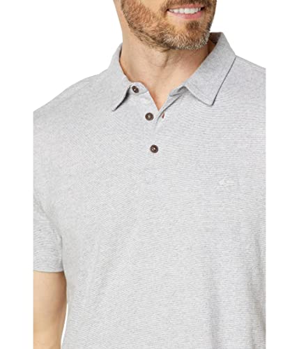 Quiksilver Men's Sunset Cruise Collared Polo Shirt, Light Grey Heather, Medium