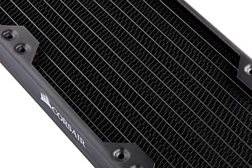 Corsair Hydro X Series, XR5 120mm Water Cooling Radiator (Single 120mm Fan Mount, Easy Installation, Premium Copper Construction, Polyurethane Coating, Integrated Fan Screw Guides) Black
