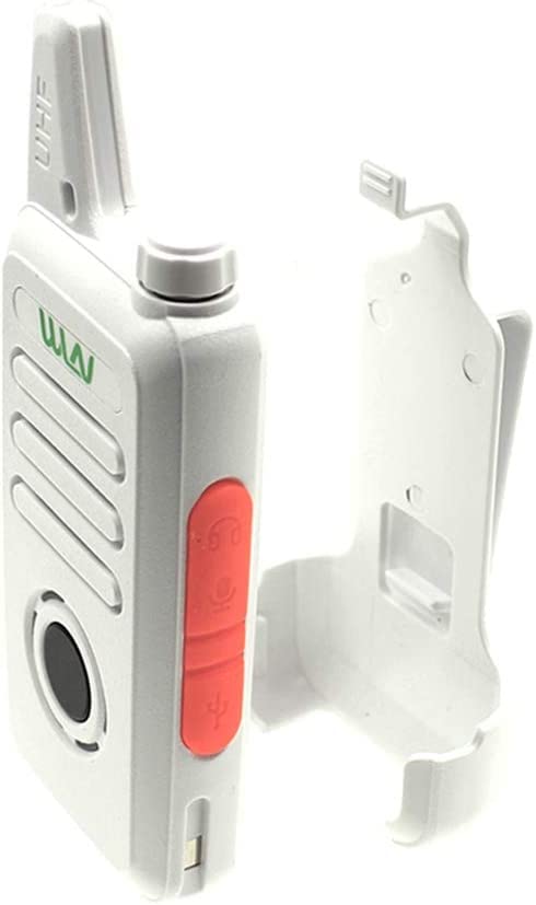 WLN KD-C1 KD-C1plus Mini Handhel Porable Two Way Radio UHF Transceiver Walkie Talkie with Dock Charger White