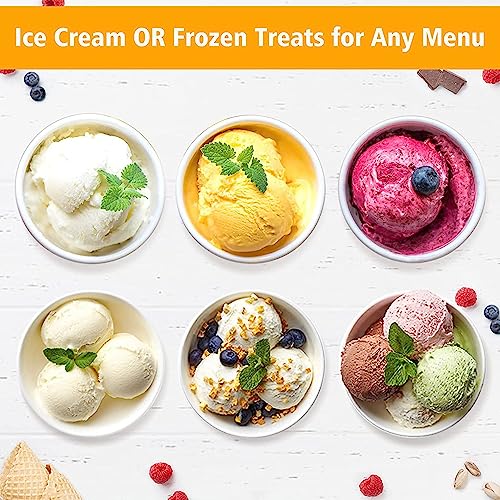 Ice Cream Replacement Containers Compatible, With Ninja NC299/NC300S Series Deluxe Cream Maker, 24 Oz Cream Pint Containers, Deluxe Ice Cream Pints and Lids Purple Orange
