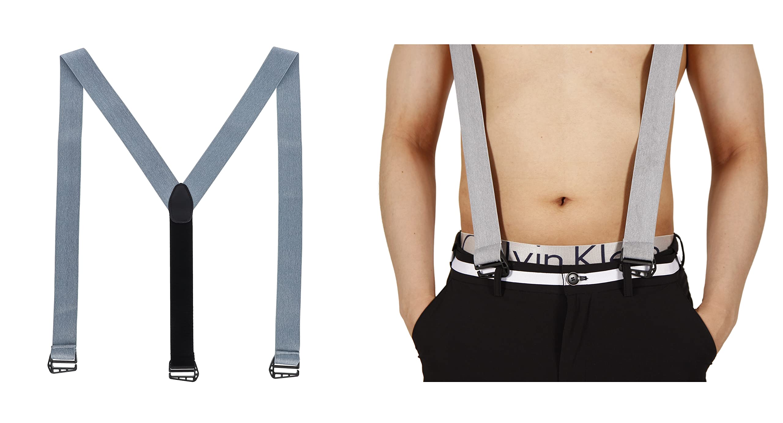 COZY Airport Friendly Hidden Suspenders for Men and Women Under Clothing Y Back (Medium)