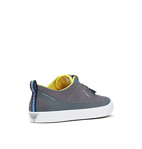 Columbia Mens Dorado CVO PFG Boat Shoe, Ti Grey Steel/Electron Yellow, 12 Wide US