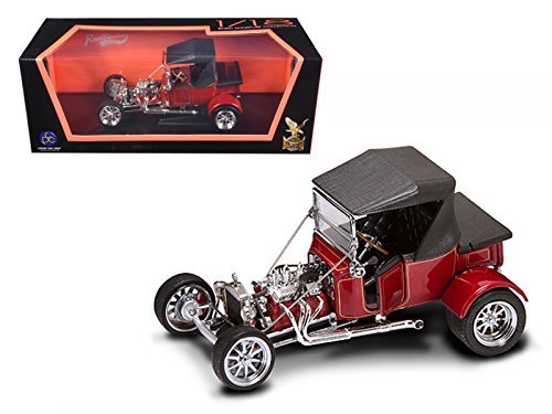 Road Signature 92829 1923 T-Bucket Soft Top Burgundy 1/18 Diecast Car Model