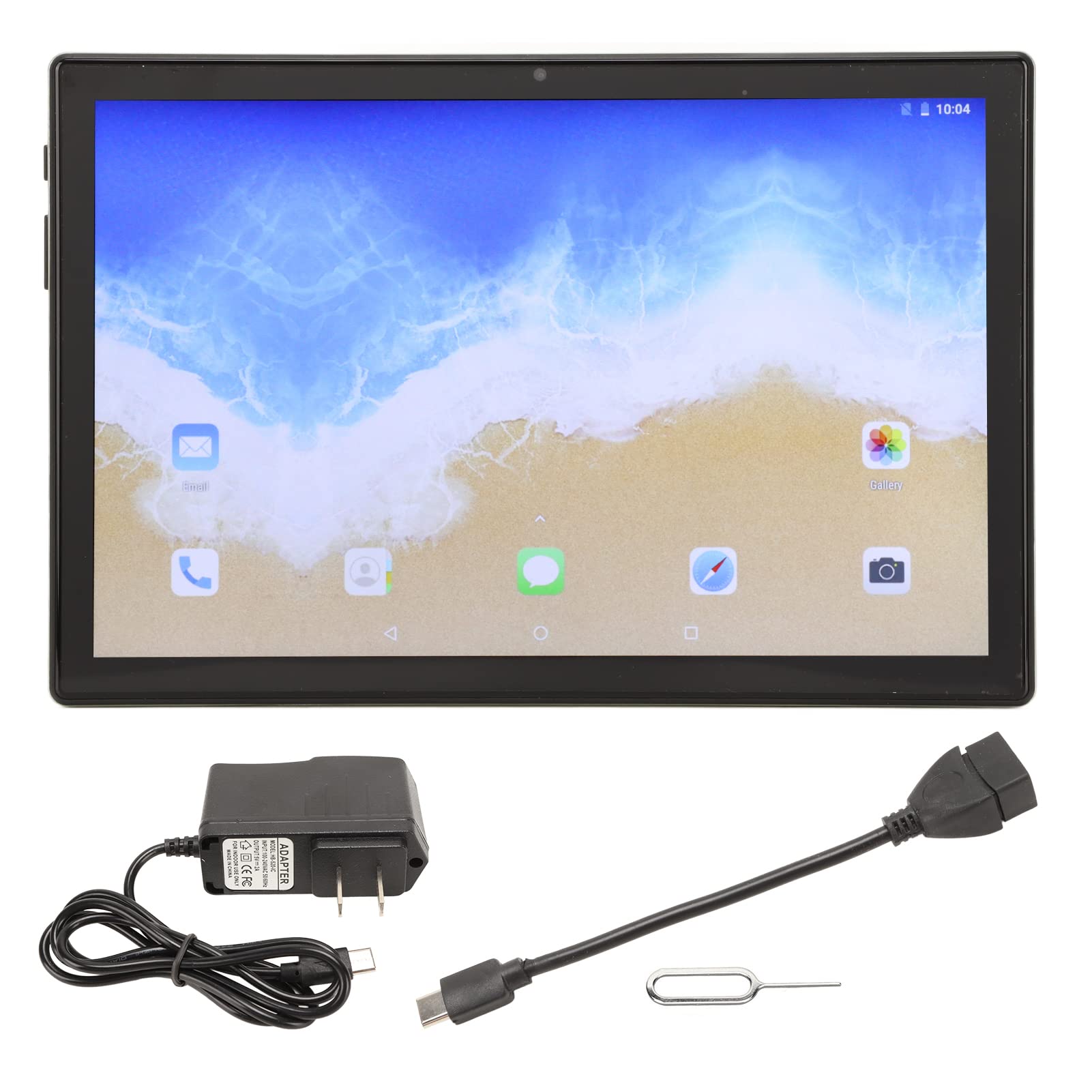 DAUZ 10 Inch Tablet, Tablet 10 Inch 100-240V Green for Travel for Home (US Plug)