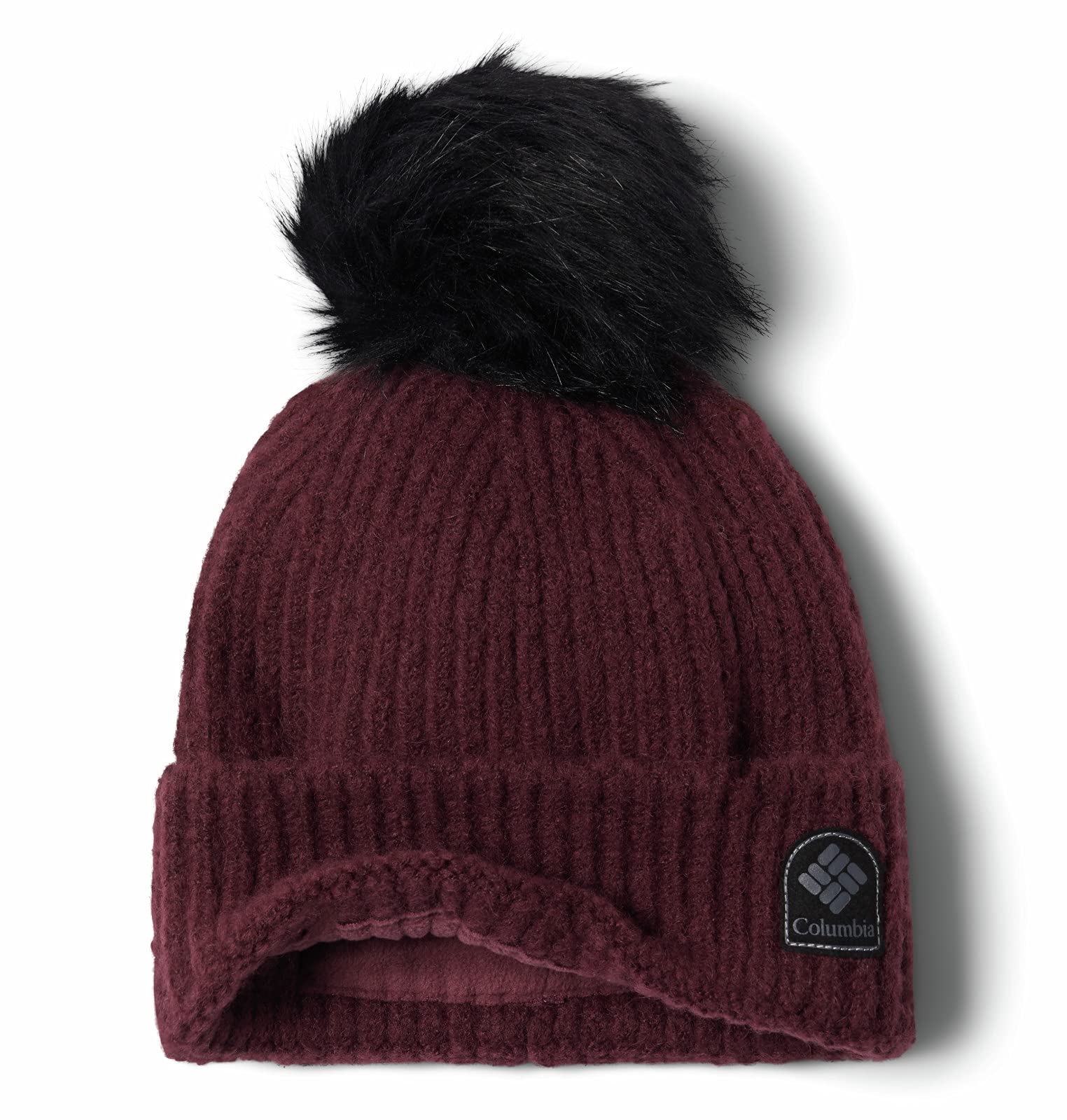 Columbia Winter Blur Pom Beanie, Malbec, One Size