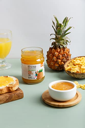 Pineapple Sugar Free Jam β No Added Sugar, No Preservatives, Gluten Free Pineapple Jam β Natural Taste with Perfect Sweetness Pineapple Fruit Spread for Breakfast, Toasts