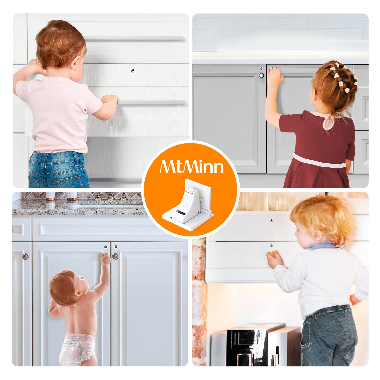 Child Safety Magnetic Cabinet Locks (12 Pack + 2 Keys) - Baby Proofing Cupboard Locks with Key for Toddler-Easy Installation, Invisible, Blue