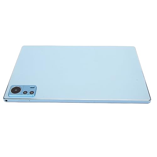 DAUZ 2 in 1 10.1 Inch Tablet, Tablet PC 8GB RAM 256 ROM 5.0 Blue 5G WiFi Front 8MP 100-240V for Android 12 for Work for Entertainment (US Plug)